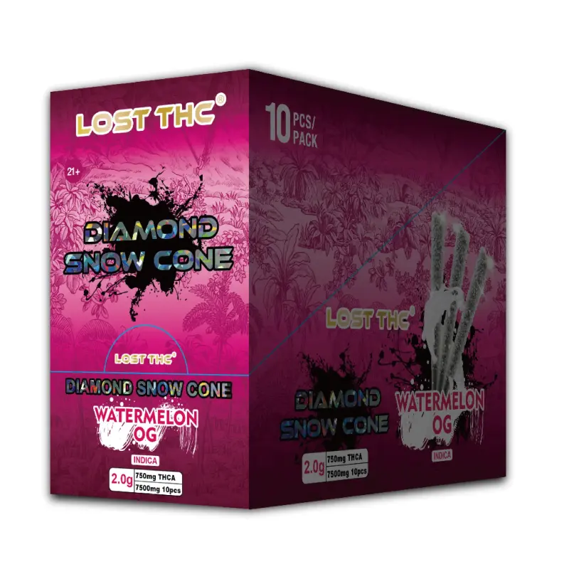 Lost THC Diamond Snow Cone Pre-Roll 2G Wholesale | BakeBoxx